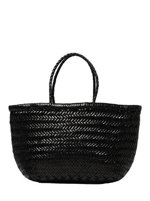 Dragon Diffusion Woven Handbag - Black