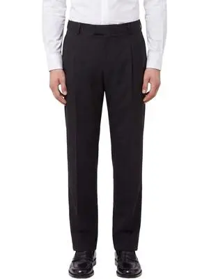 Drole De Monsieur Tailored Pleated Trousers - Black