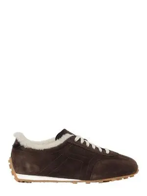 Santoni Lace-Up Sneakers Brown