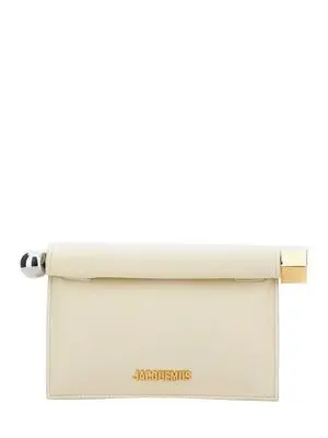 Jacquemus Clutch Handbag - White
