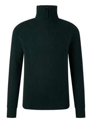 Bogner Cashmere Troyer Dark Green