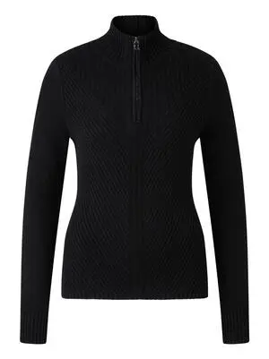 Bogner Shannon Cashmere Troyer - Black