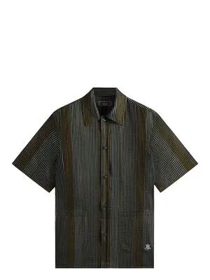 Kith Seersucker Boxy Collared Overshirt - Green