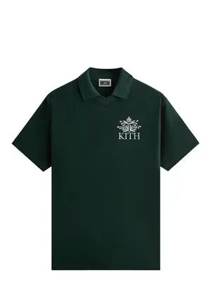 Kith Pique Short Sleeve Tap In Polo 'stadium - Green