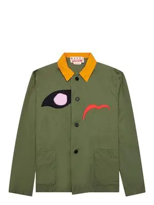 Marni X No Vacancy Inn Gabardine Jacket - Green