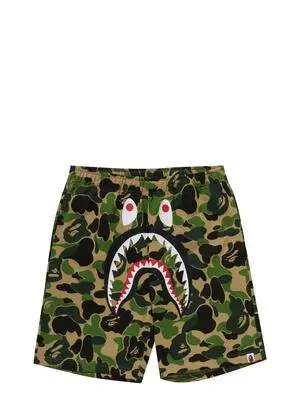 BAPE Abc Camo Shark Sweatshorts - Green