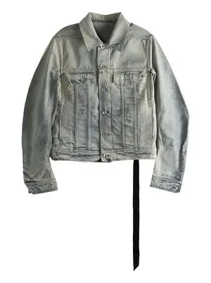 Rick Owens Denim Trucker Jacket - Grey