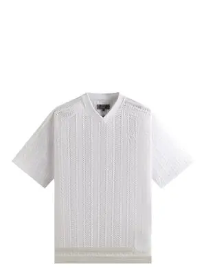 Kith Leon Short Sleeve Lace Combo Jersey - White