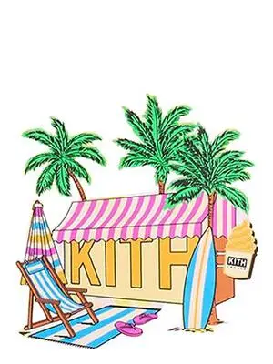 Kith Treats Tropical Destination Tee - Pink