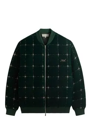 Kith Beaded Velvet Clay Bomber Jacket - Green