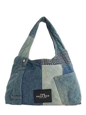 Marc Jacobs The Deconstructed Denim Sack Shoulder Bag - Indigo Multi