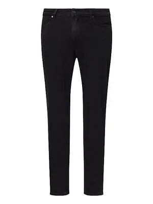 ARNE Slim-fit Mid-rise Jeans - Solid Black