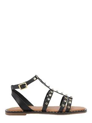 Carvela Alia Leather Gladiator Sandals - Black
