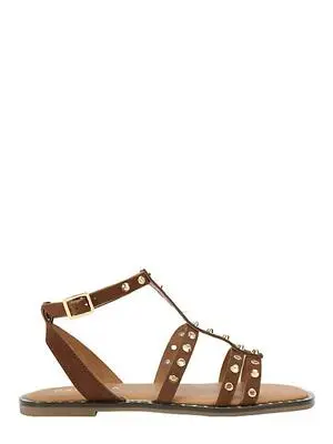 Carvela Alia Leather Gladiator Sandals - Brown