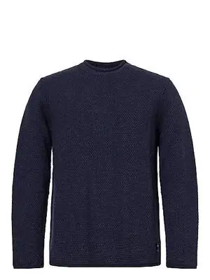 FINISTERRE Barents Long-sleeve Wool-blend Jumper - Indigo