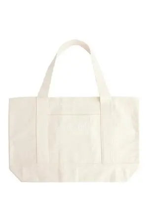 SISTERLY TRIBE Cotton Canvas Tote Bag - Cream