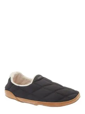 Olukai Puku'i Quilted Slippers Black/sahara