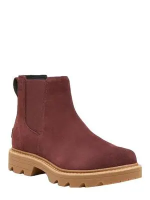 Sorel Revel Road Waterproof Chelsea Boot - Redwood/gum