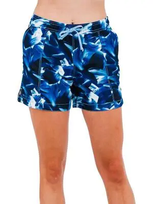 CALYPSA 4" Board Shorts Navy Wave