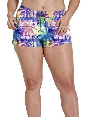 CALYPSA Board Shorts With Upf 50+ Sun Protection - Palm Beach
