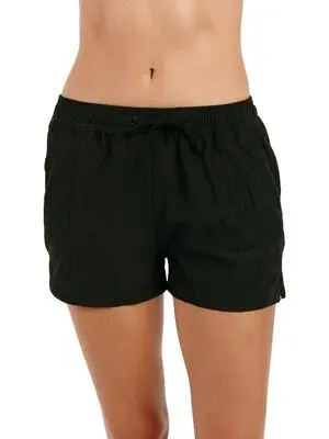 CALYPSA Calypsa Board Shorts With UPF 50+ Sun Protection Black