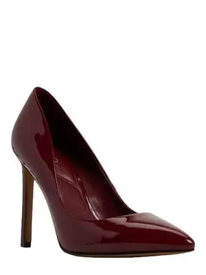 Aldo Lala Pointed-toe Pump - Dark Red