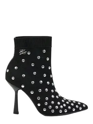 Karl Lagerfeld Pandara 100mm Stiletto Boots - Black