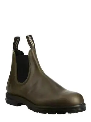 Blundstone Leather Elastic-Panel Boots Green