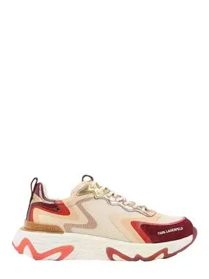 Karl Lagerfeld Metallic-paneled Chunky Sneakers - Neutrals