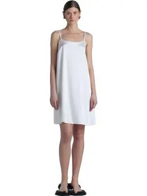 ALAS Aphrodite Silk Midi Dress Milk White