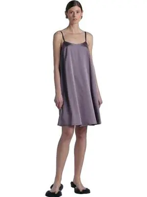 ALAS Aphrodite Silk Midi Dress Noble Purple