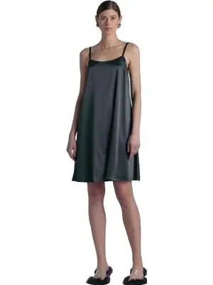 ALAS Aphrodite Silk Midi Dress Rich Green