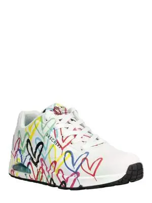 Sketchers X James Goldcrown Uno Lite Spread The Love Sneakers - White