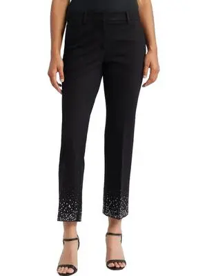 Anne Klein Crop Flare Trousers Anne Black