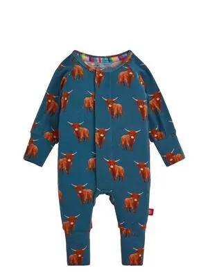 MAGNETIC ME Convertible Romper With Magnetic Closure - Blue