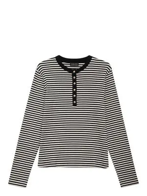 ANINE BING Alessia Striped Long-sleeve Tee - Multi