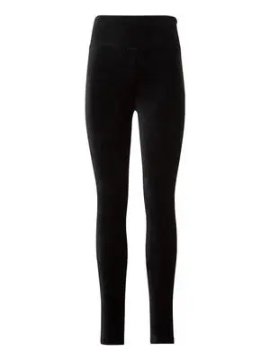 Akris Meva Velvet Jersey Leggings - Black