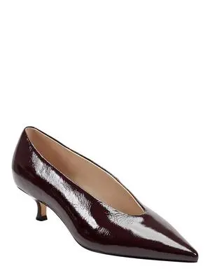 Marc Fisher Cecile Pointed Toe Pump Dark Red