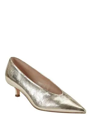 Marc Fisher Cecile Pointed Toe Pump Gold