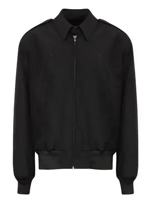 MAISON MARGIELA Collared Wool Jacket - Black