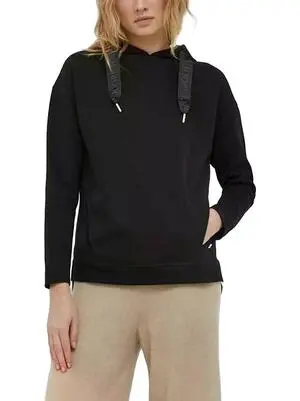 JOOP! Side-split Hooded Top - Black