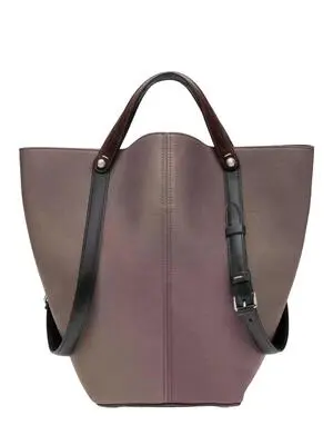 MAISON MARGIELA Medium Leather Dual-strap Tote Bag - Brown