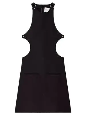 COURREGES Cut-out Sleeveless Dress - Black