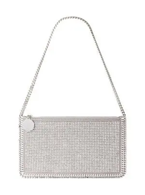 Stella McCartney Falabella Crystal Pochette - Silver