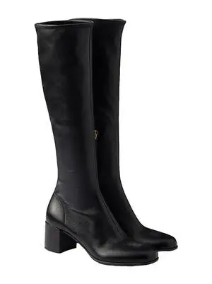 Prada Stretch Nappa Leather Boots - Black