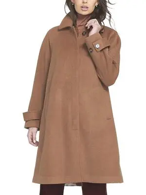 ELLE COLLECTION Melton Coat - Brown