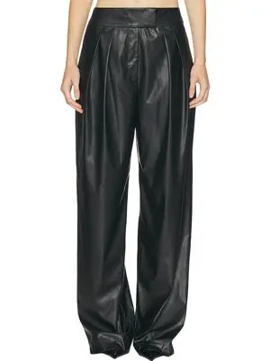 THE SEI Double Pleat Trouser - Black