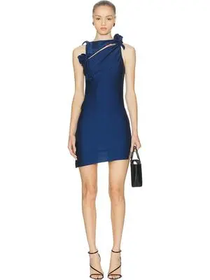 Coperni Flower Dress - Blue Isola