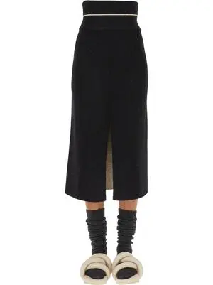Moncler Knit Midi Skirt - Black