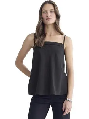 Everlane Flowy Gauze Cami Top Black